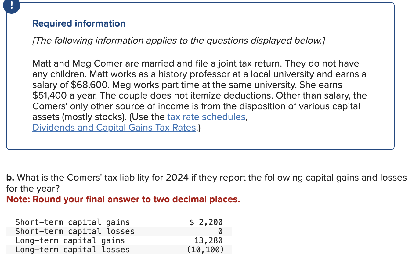 !Required information[The ﻿following information | Chegg.com