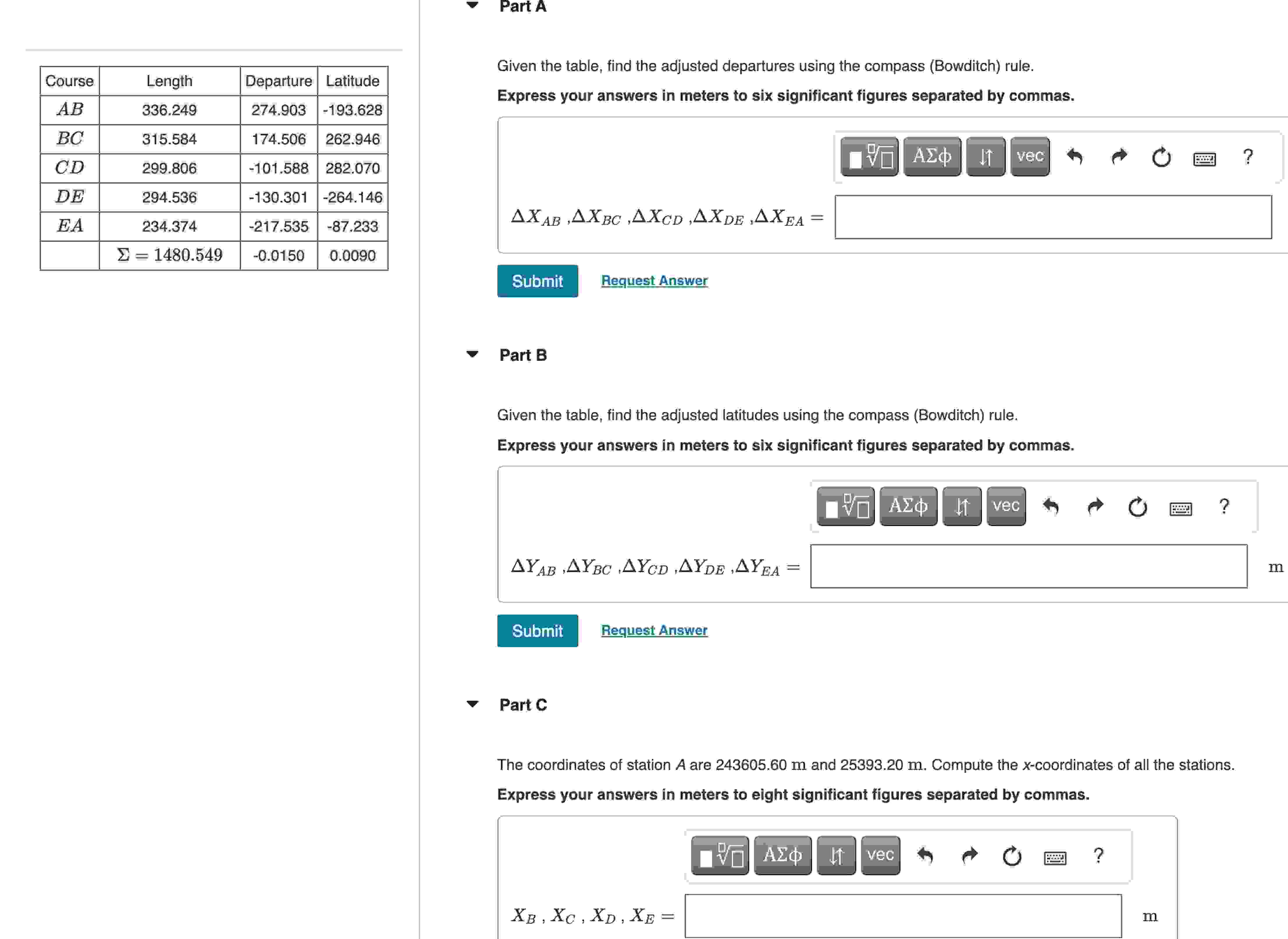 Solved Given the table, find the adjusted departures using | Chegg.com