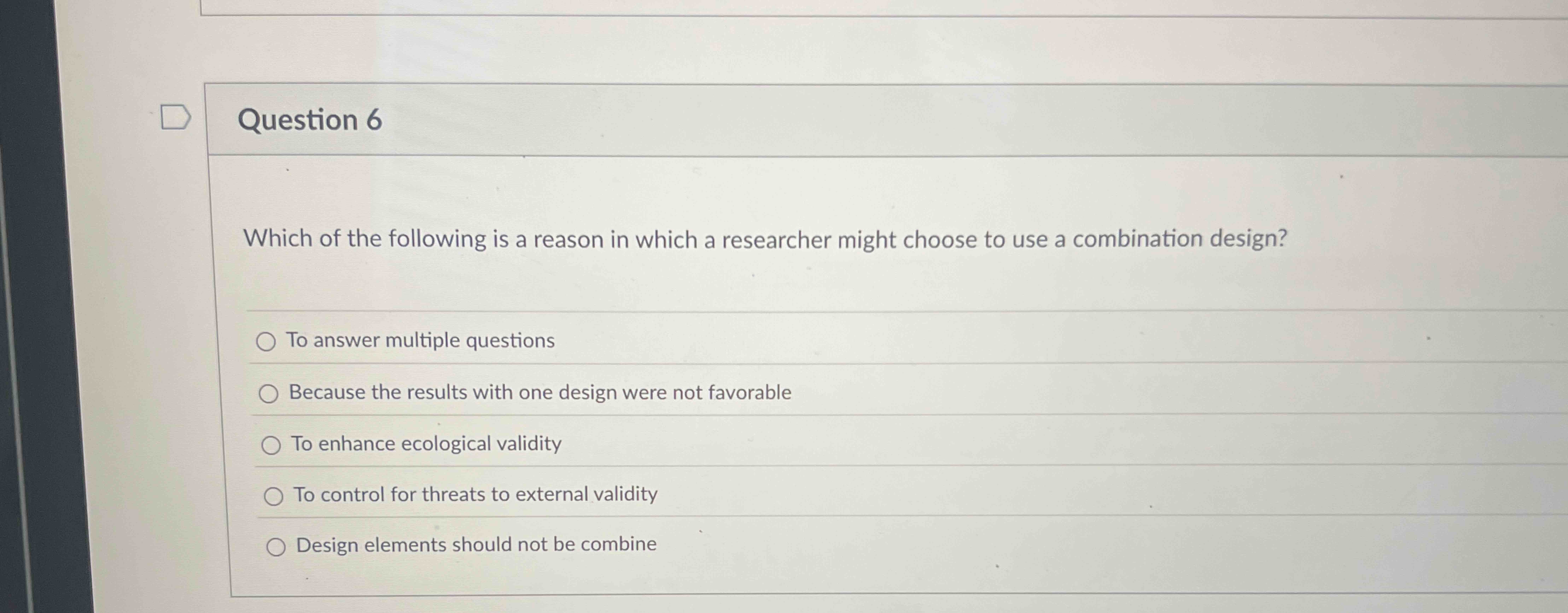Solved Question 6Which of the following is a reason in which | Chegg.com