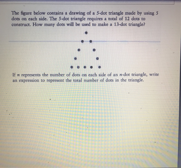 Solved The figure below contains a drawing of a 5-dot | Chegg.com