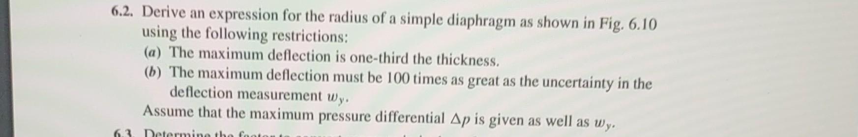 6.2. Derive an expression for the radius of a simple | Chegg.com