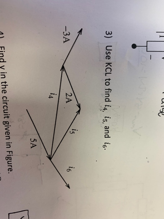 Solved 3) Use KCL to find i4, is, and ig. is 16 2A -3A ia 5A | Chegg.com