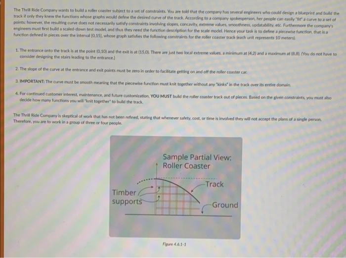 Solved When you built the Roller Coaster for Exploration | Chegg.com