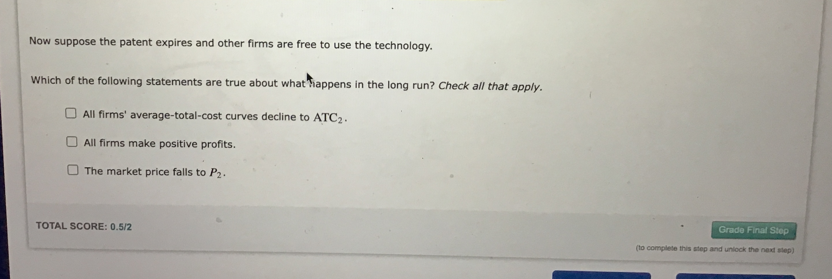 Solved Now suppose the patent expires and other firms are | Chegg.com