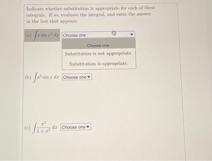 Solved Use integration by substitution and the Fundamental | Chegg.com