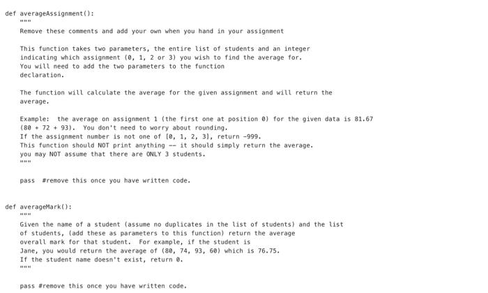 Solved Complete The Following Skeleton Code As Indicated By 0635