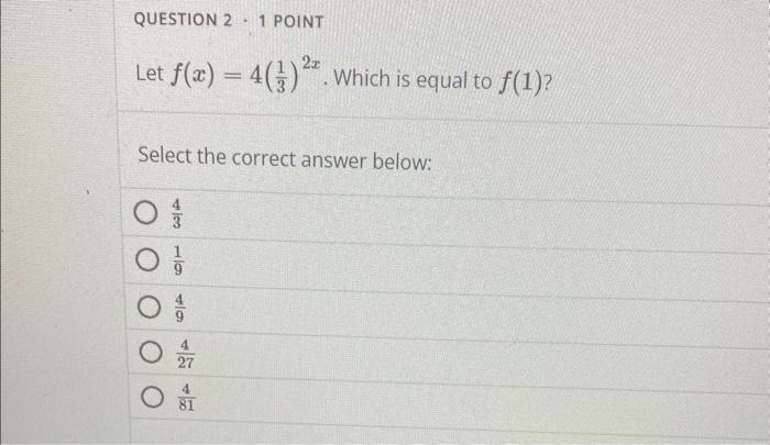 Solved Which of the following are exponential functions? | Chegg.com