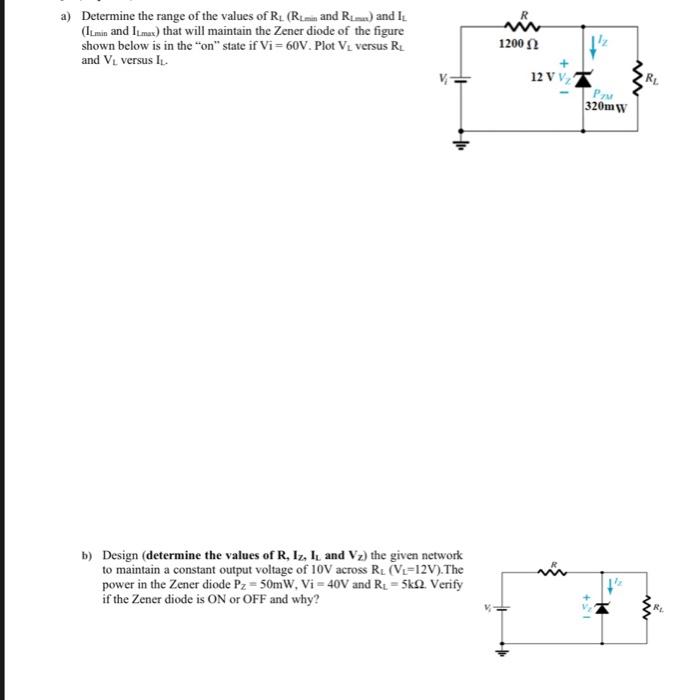 Solved a) Determine the range of the values of R. (Remin and | Chegg.com