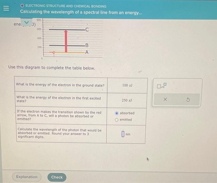 Solved ELECTRONIC STRUCTURE AND CHEMICAL BONDING Calculating | Chegg.com