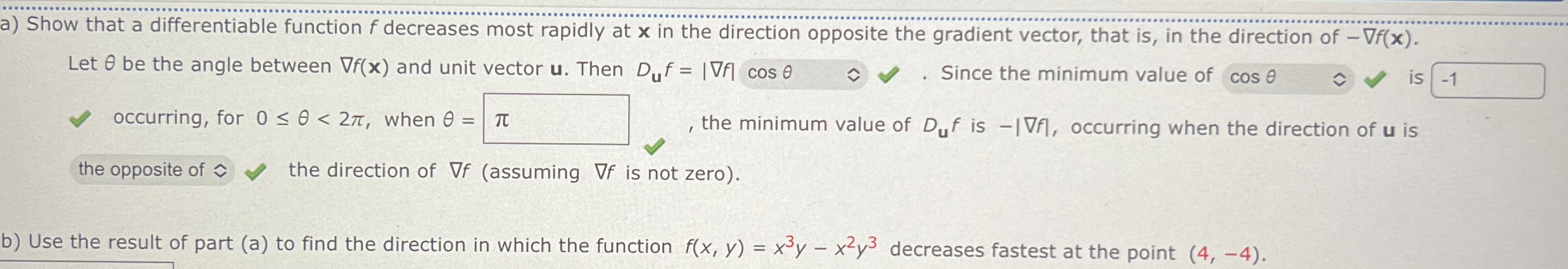 Solved a) ﻿Show that a differentiable function f ﻿decreases | Chegg.com