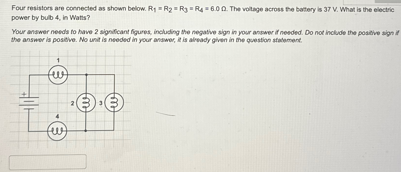 Solved Four resistors are connected as shown below. | Chegg.com