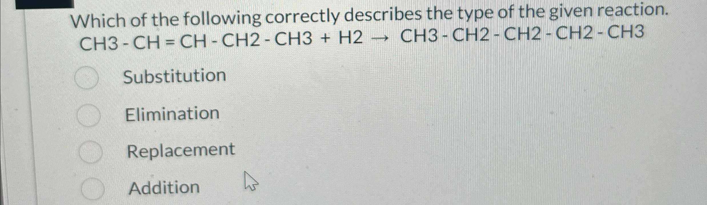 Which of the following correctly describes the type | Chegg.com
