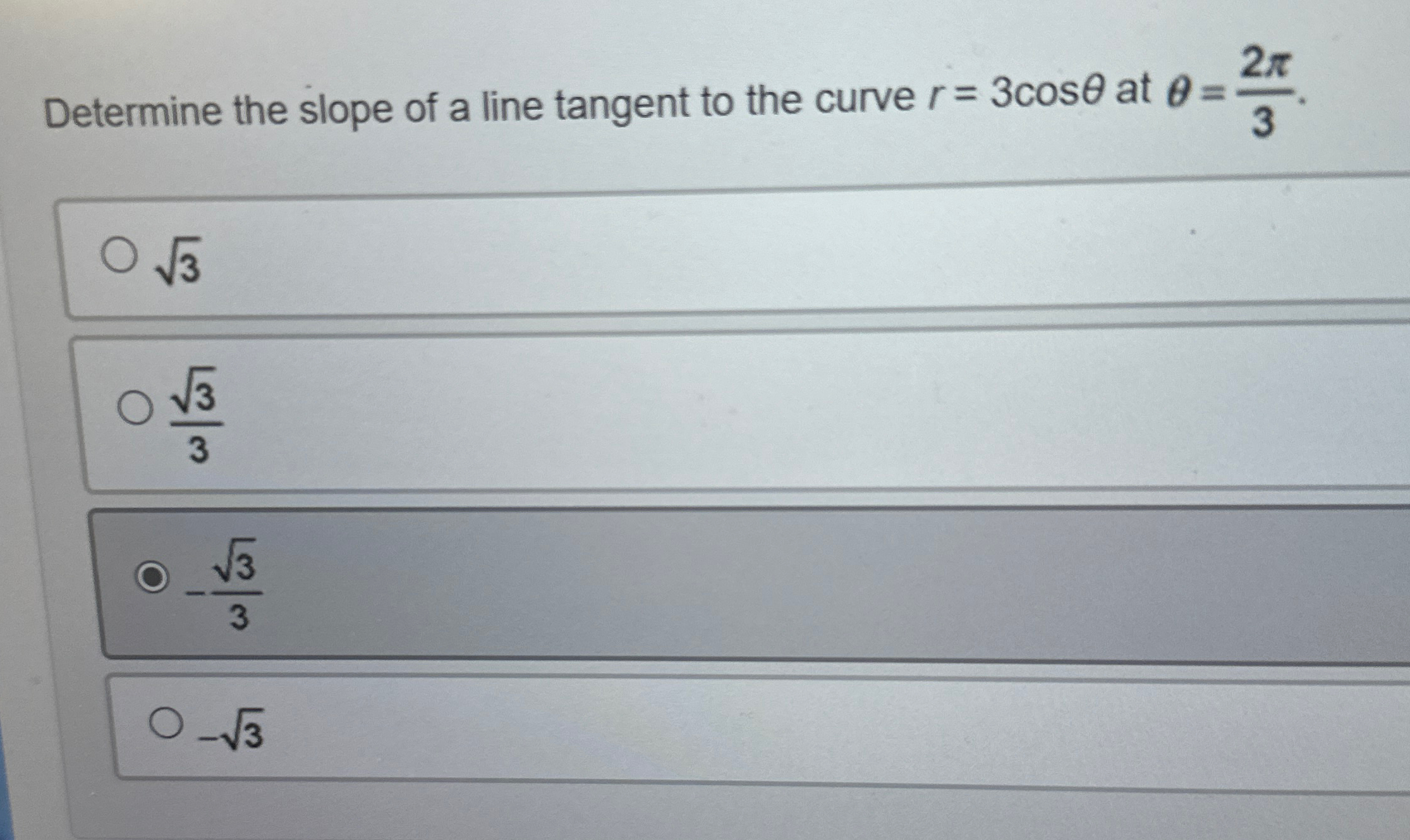 Solved Determine the slope of a line tangent to the curve | Chegg.com