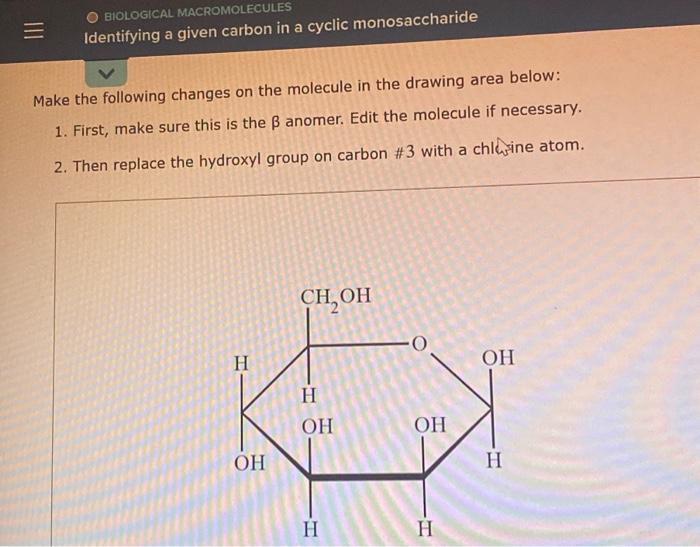 Solved Make the following changes on the molecule in the | Chegg.com