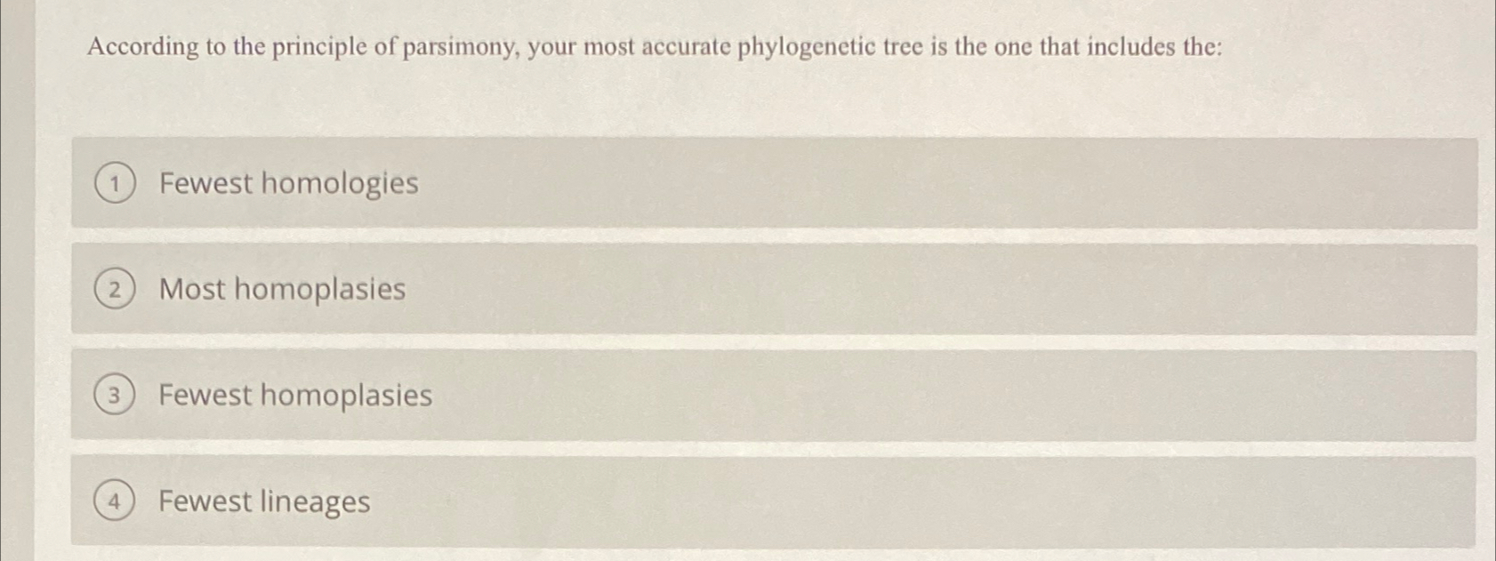 Solved According to the principle of parsimony, your most | Chegg.com