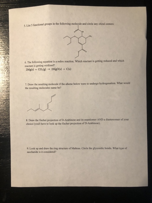 Solved Problem Set 3 1. Circle and name all functional | Chegg.com