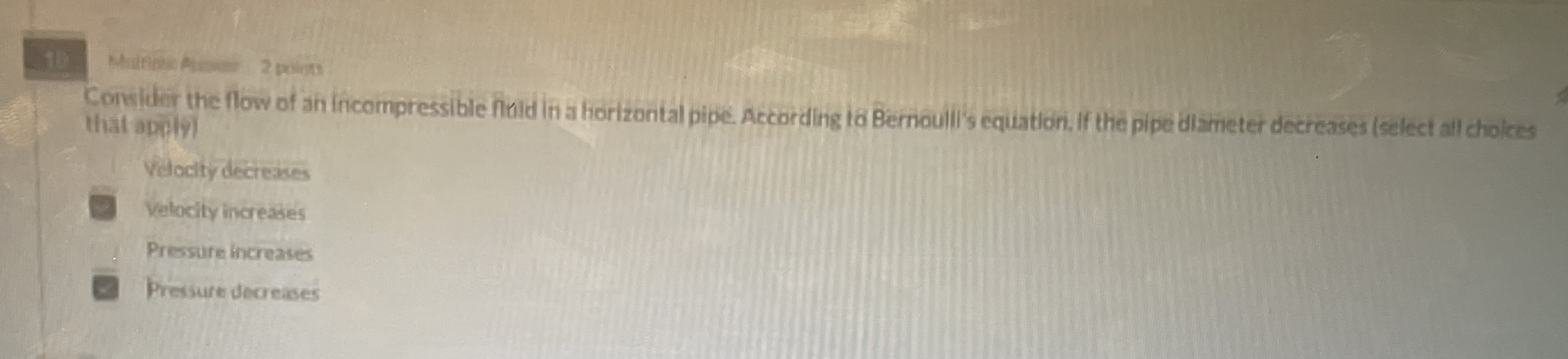 Solved 411Conslidir the flow of an incompressible flald in a | Chegg.com
