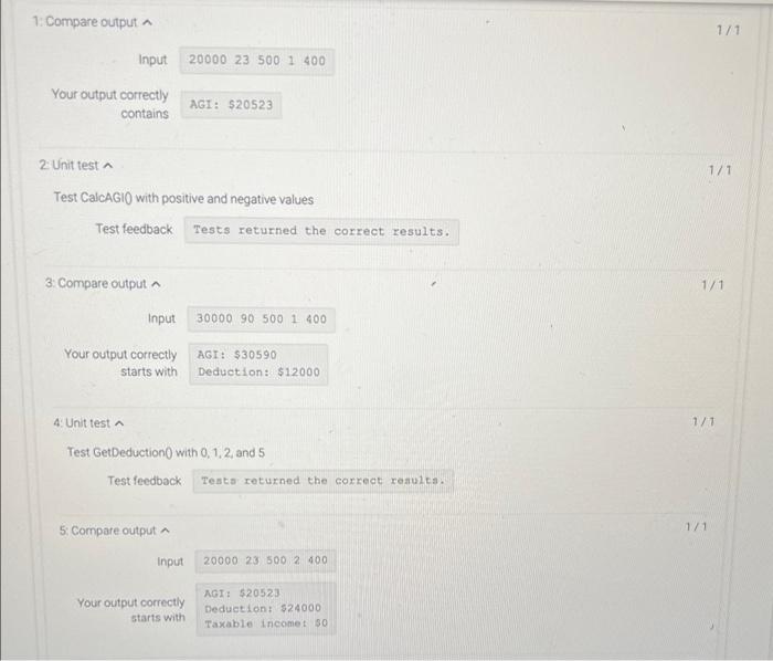 Solved 20.9 LAB*: Program: Income tax form - functions | Chegg.com