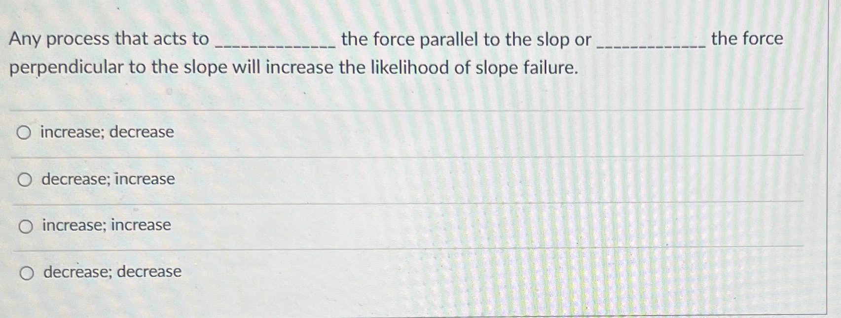 Solved Any process that acts to ﻿the force parallel to the | Chegg.com