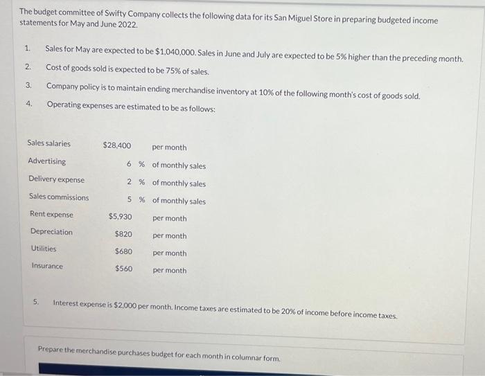 Solved Prepare budgeted multi step income statements for | Chegg.com Solved Prepare budgeted multi step income statements for | Chegg.com