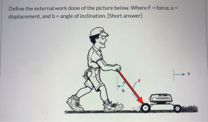 Solved Define the external work done of the picture below. | Chegg.com