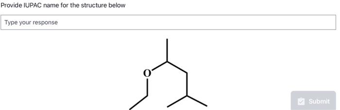 Solved Provide IUPAC name for the structure below | Chegg.com