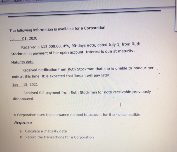 Solved nloads The following information is available for a | Chegg.com