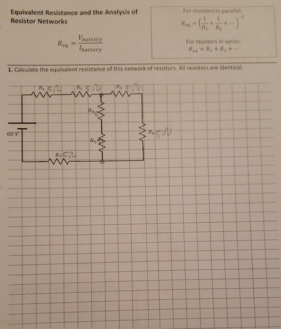 Solved Equivalent Resistance and the Analysis of Resistor | Chegg.com
