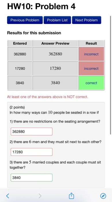 Solved HW10: Problem 4 Previous Problem Problem List Next | Chegg.com