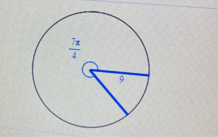 Solved Find the exact length of the arc intercepted by the | Chegg.com