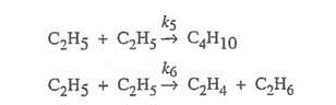 Solved The thermal decomposition of ethane leads to a | Chegg.com