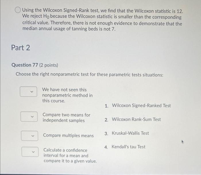 Solved Problem 8 - Nonparametric Methods (5 points) Part 1 | Chegg.com