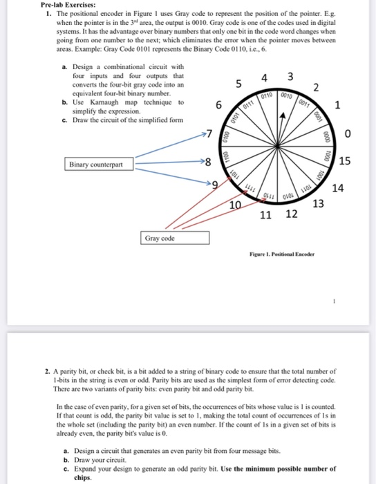 Solved Pre Lab Exercises 1 The Positional Encoder In 6747
