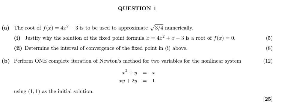 Solved ) The root of f(x)=4x2−3 is to be used to approximate | Chegg.com