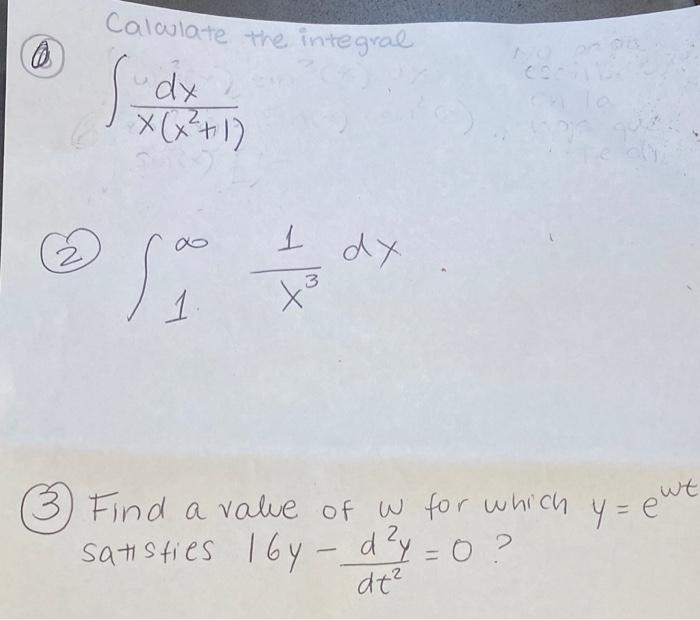 Solved Calculate the integral @ dy Xx²+1) 1 2 s dy 3 X 3 | Chegg.com
