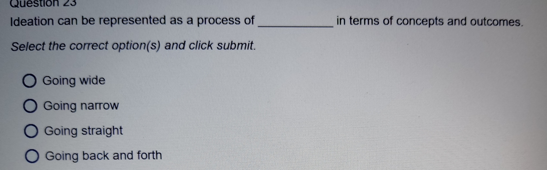 Solved Ideation can be represented as a process of q, ﻿in | Chegg.com