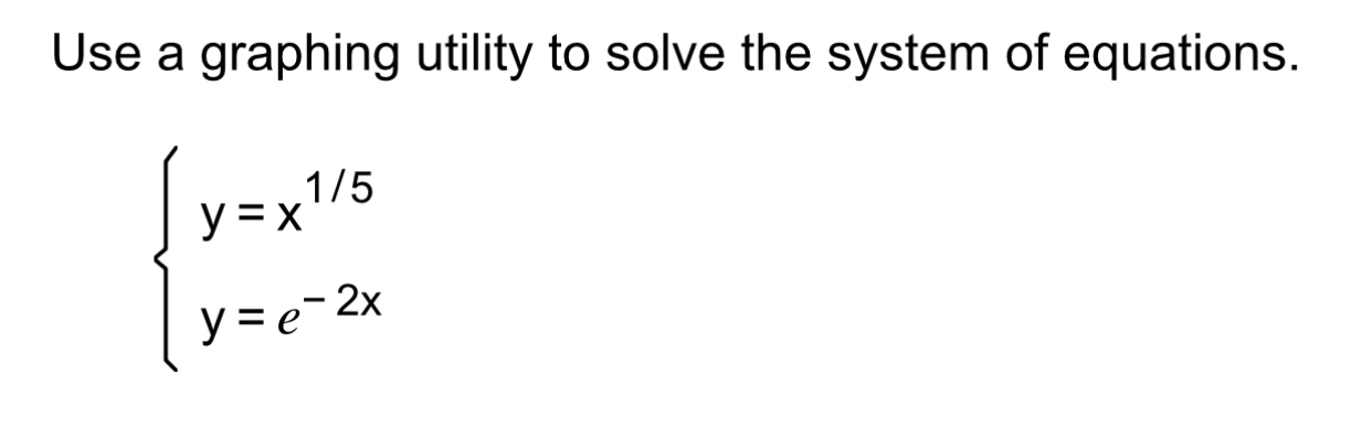 Solved Use a graphing utility to solve the system of | Chegg.com