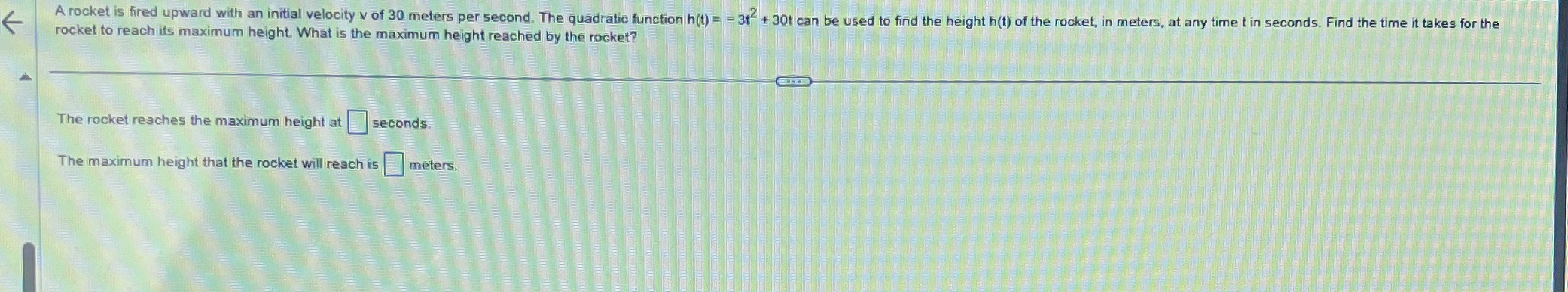 Solved rocket to reach its maximum height. What is the | Chegg.com