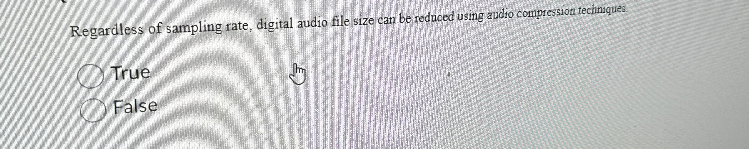 Solved Regardless of sampling rate, digital audio file size | Chegg.com