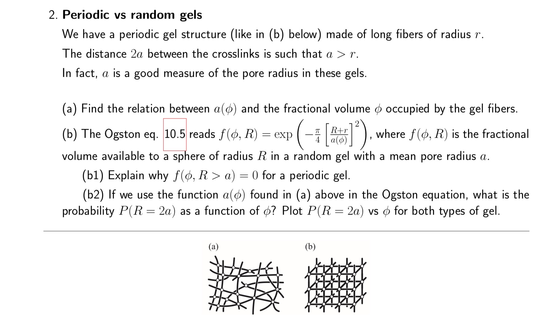Solved Periodic vs random gelsWe have a periodic gel | Chegg.com