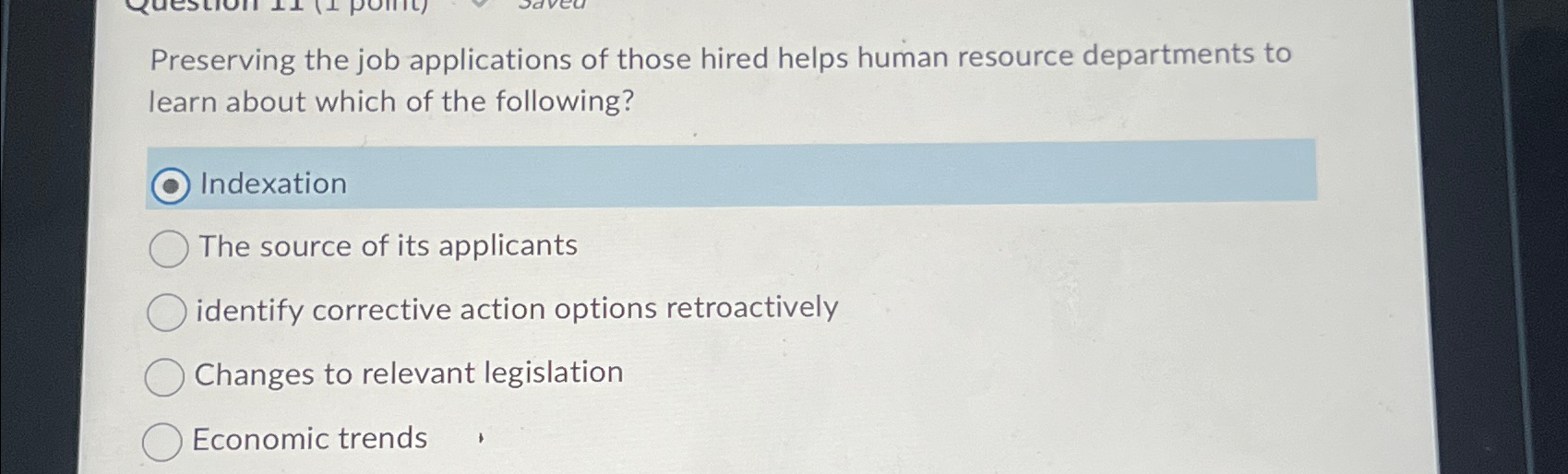 Solved Preserving the job applications of those hired helps | Chegg.com