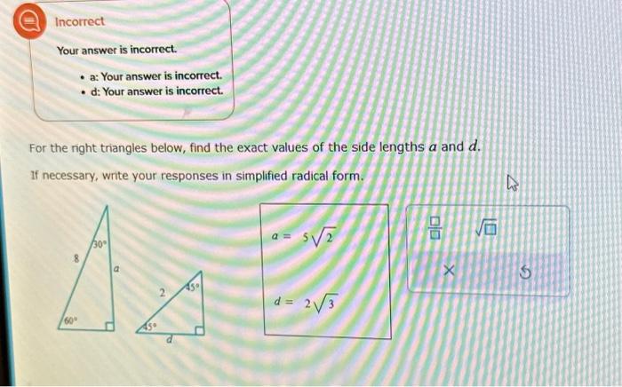 Solved Incorrect Your answer is incorrect. - a: Your answer | Chegg.com Solved Incorrect Your answer is incorrect. - a: Your answer | Chegg.com