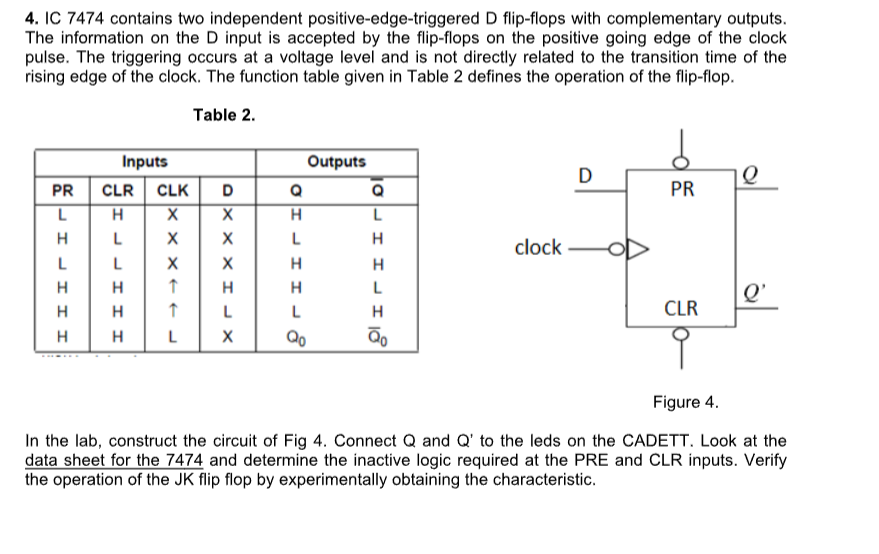 Solved IC 7474 ﻿contains two independent | Chegg.com