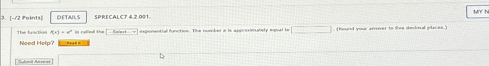 Solved The function f(x)=ex ﻿is called the exponential | Chegg.com