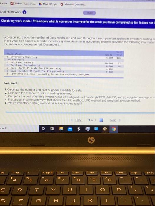 Solved Canvas SiMnet - Assignme MAS 130 ppt Microsoft Office | Chegg.com