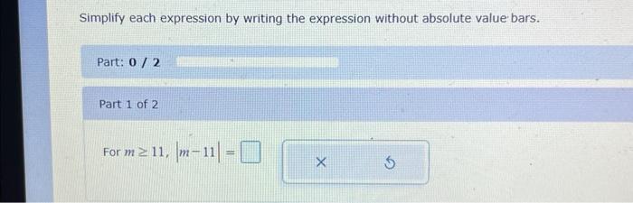 Solved Simplify each expression by writing the expression | Chegg.com