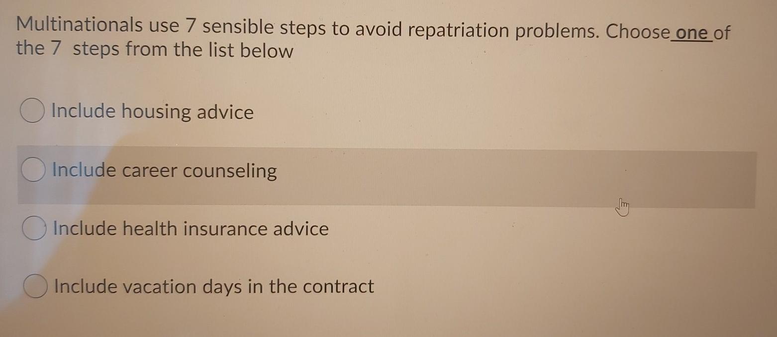 Solved Multinationals use 7 sensible steps to avoid | Chegg.com