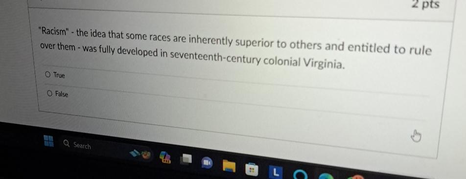 Solved "Racism" - ﻿the idea that some races are inherently | Chegg.com