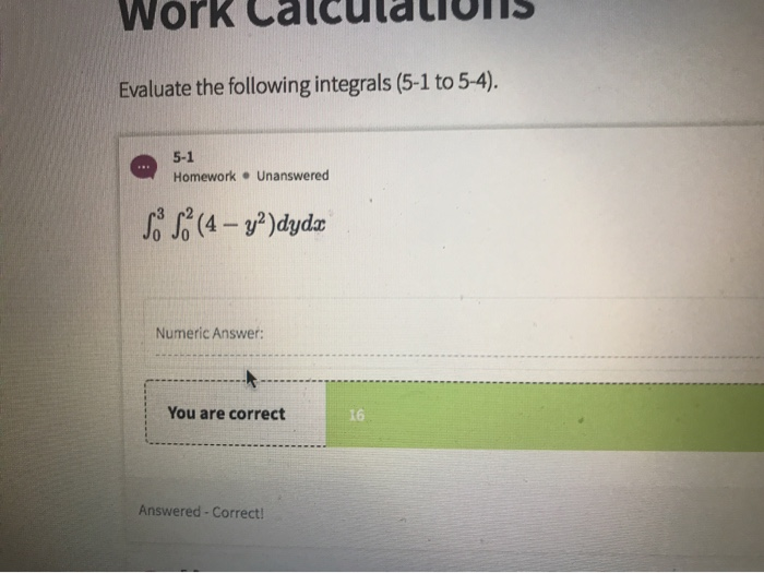 Solved Numeric Answer: Unanswered 5-6 Homework • Unanswered | Chegg.com