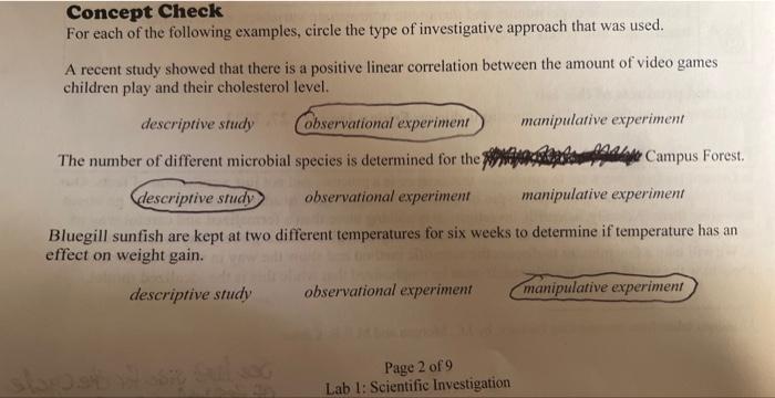 Solved Concept Check For each of the following examples, | Chegg.com
